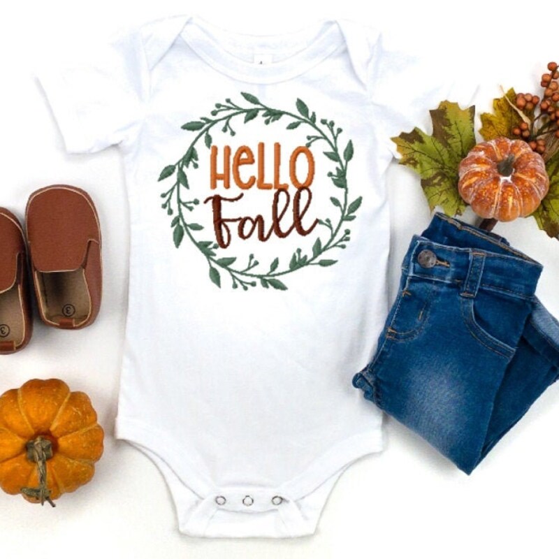 Fall Embroidery - Etsy