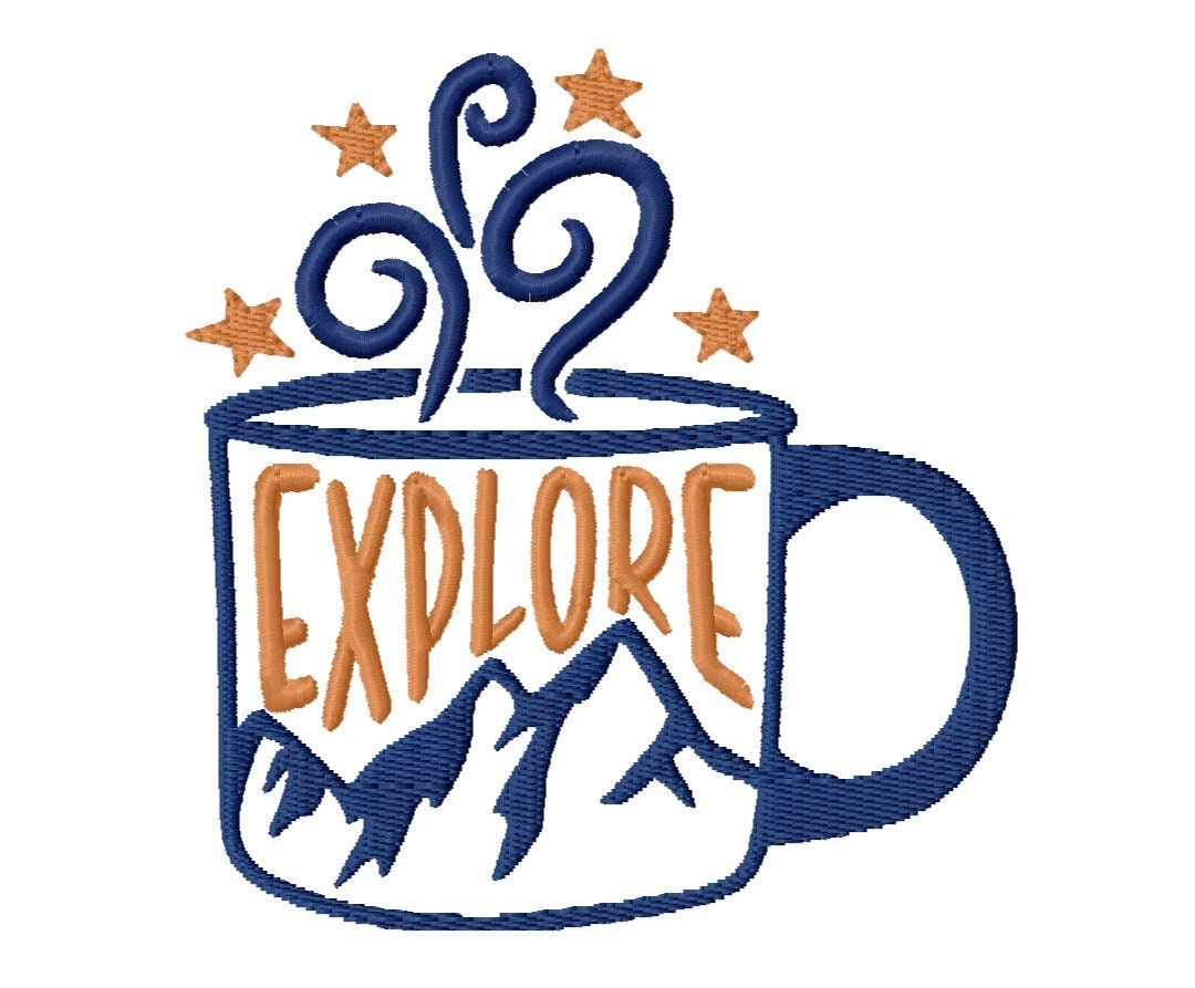 Explore Embroidery Design -INSTANT DOWNLOAD- 4x4 Embroidery Design ...