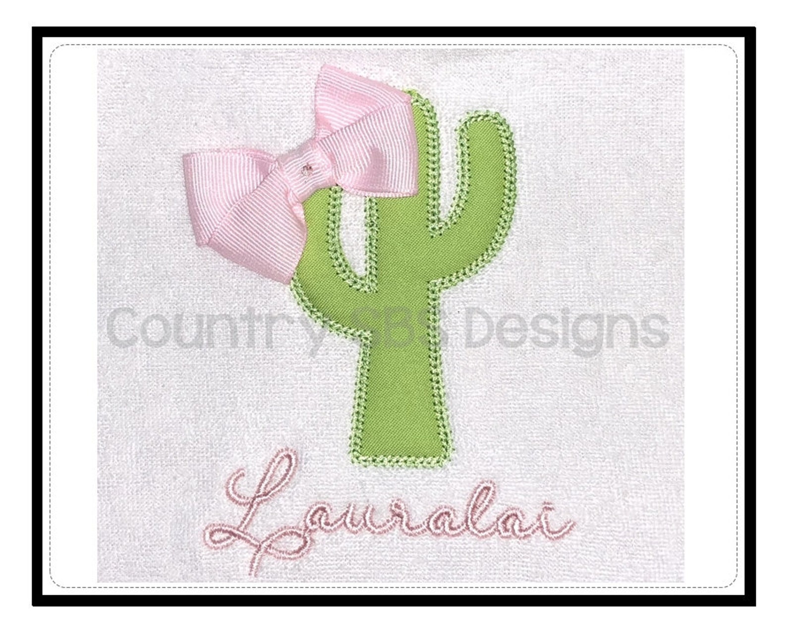 Cactus Appliqué Embroidery Design INSTANT DOWNLOAD - Etsy
