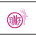 Ballerina Monogram Frame Embroidery Design 4x4 -INSTANT DOWNLOAD- - Etsy