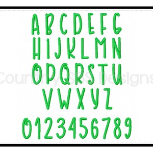 Sweety Embroidery Font - 2 Sizes - INSTANT DOWNLOAD- - Etsy