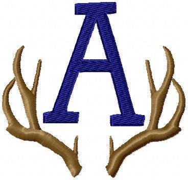 Antlers Alphabet Font Embroidery Design 4x4 INSTANT | Etsy