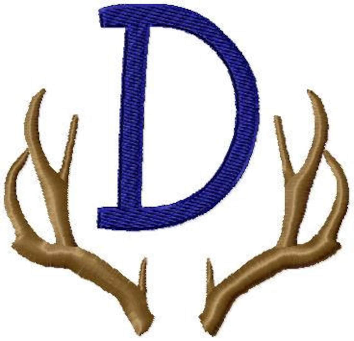 Antlers Alphabet Font Embroidery Design 4x4 INSTANT - Etsy