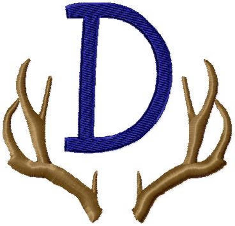 Antlers Alphabet Font Embroidery Design 4x4 INSTANT - Etsy