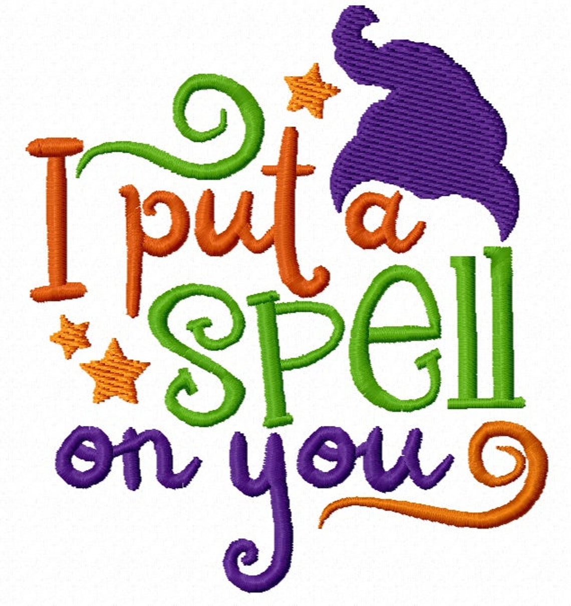 I Put A Spell on You Embroidery Design 4x4-instant DOWNLOAD | Etsy