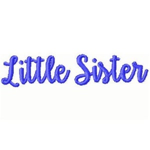 Little Sister Embroidery Design -INSTANT DOWNLOAD- - Etsy