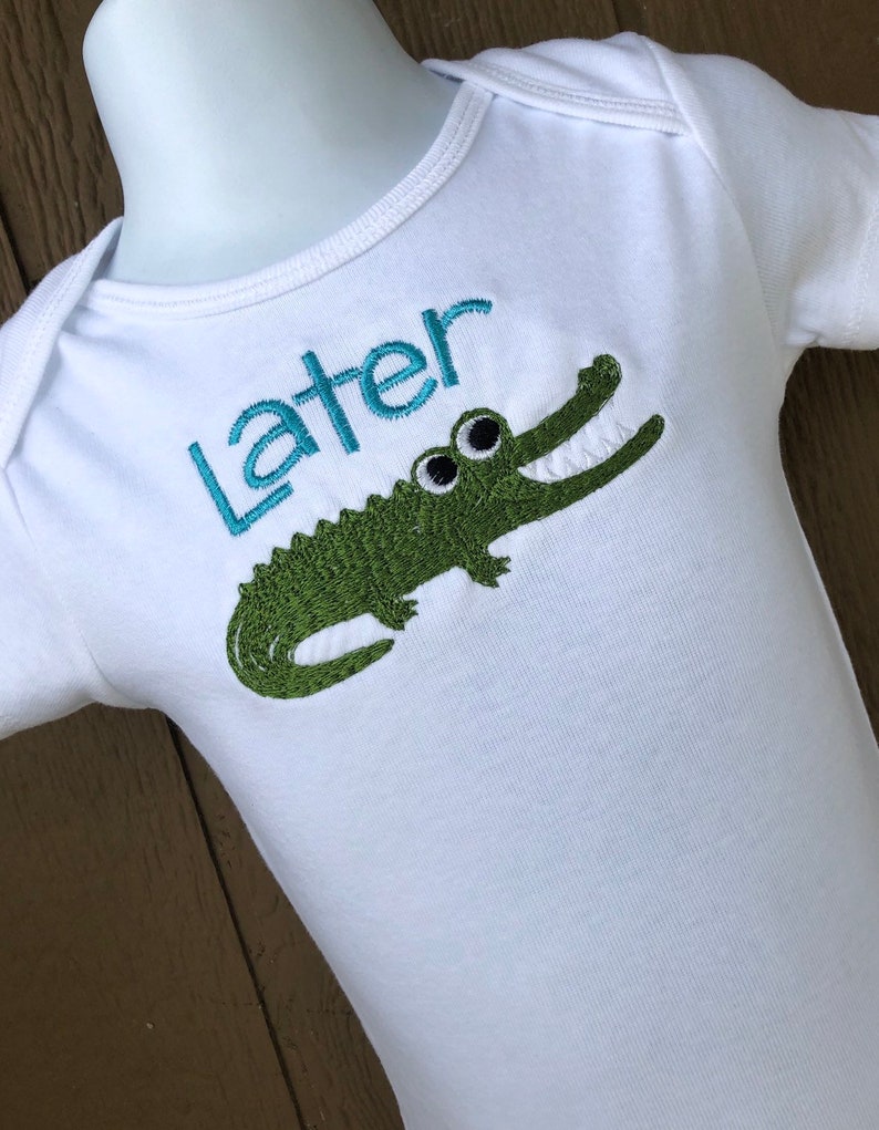 Later Gator Textured Sketch Embroidery Design 4x4 - Etsy