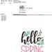 Hello Spring Embroidery Design - INSTANT DOWNLOAD- - Etsy