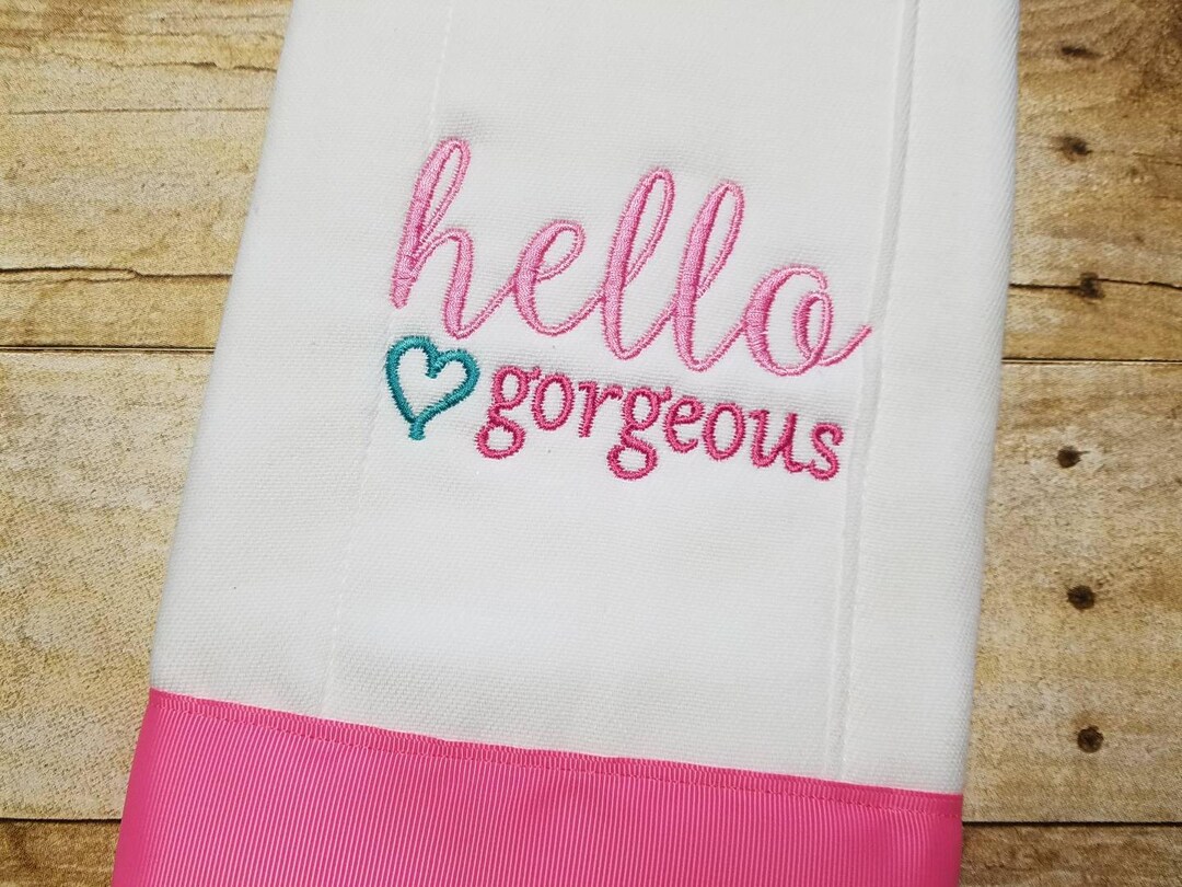 Hello Gorgeous Embroidery Design 4x4 -INSTANT DOWNLOAD- - Etsy