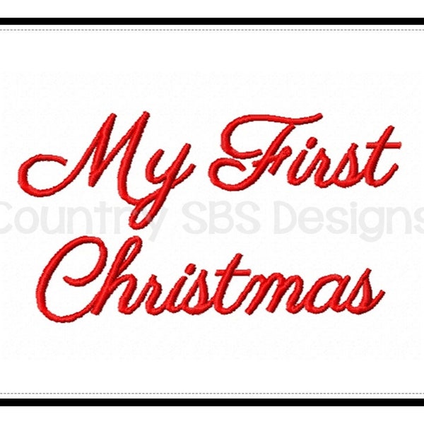 First Christmas Embroidery Design - Etsy