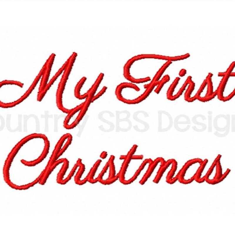 First Christmas Embroidery Design - Etsy