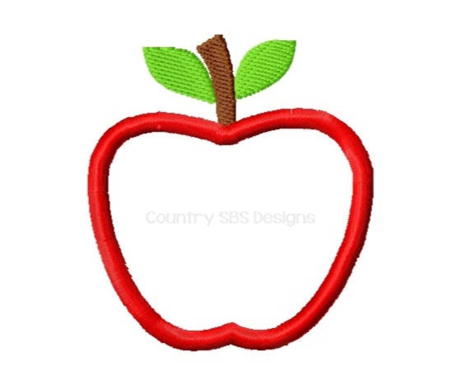 Apple Applique Embroidery Design INSTANT DOWNLOAD | Etsy