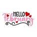 Hello February Embroidery Design -INSTANT DOWNLOAD- - Etsy