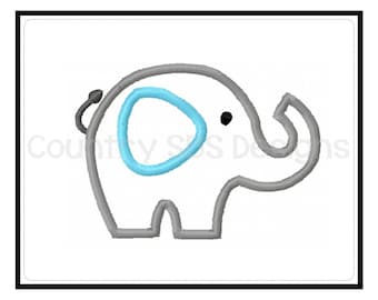 Elephant Head Applique Alabama Roll Tide Crimson - Instant Download ...