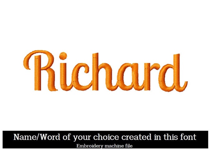 Custom Name Embroidery Machine File - Etsy