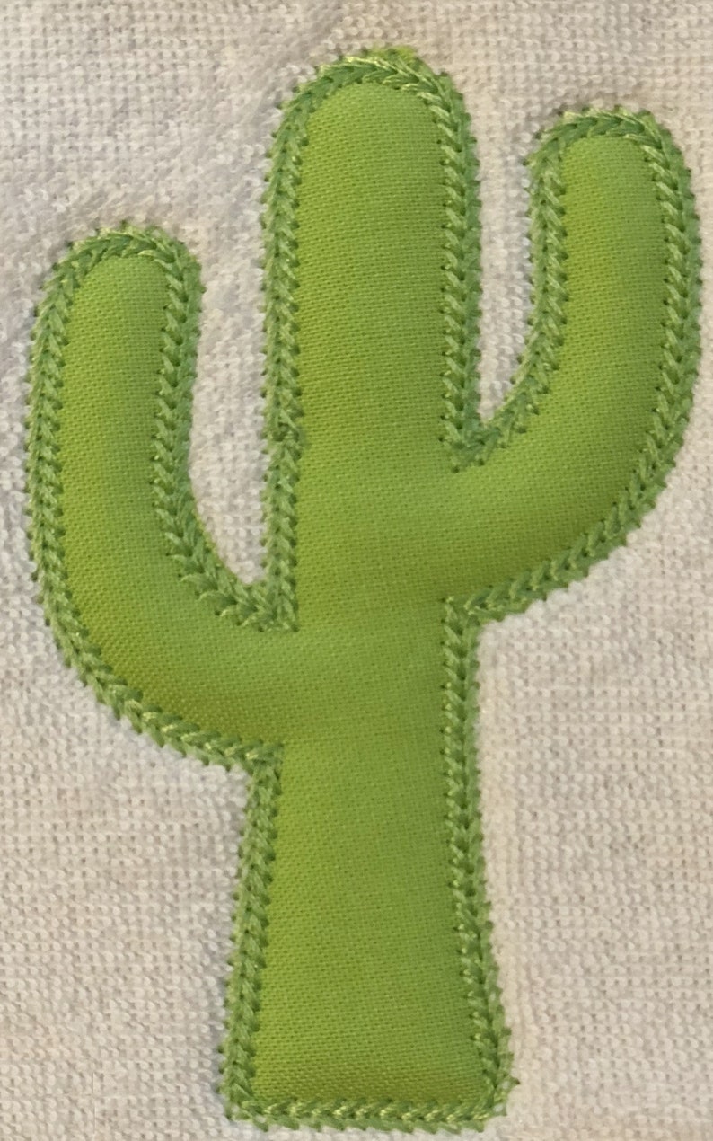 Cactus Appliqué Embroidery Design INSTANT DOWNLOAD - Etsy