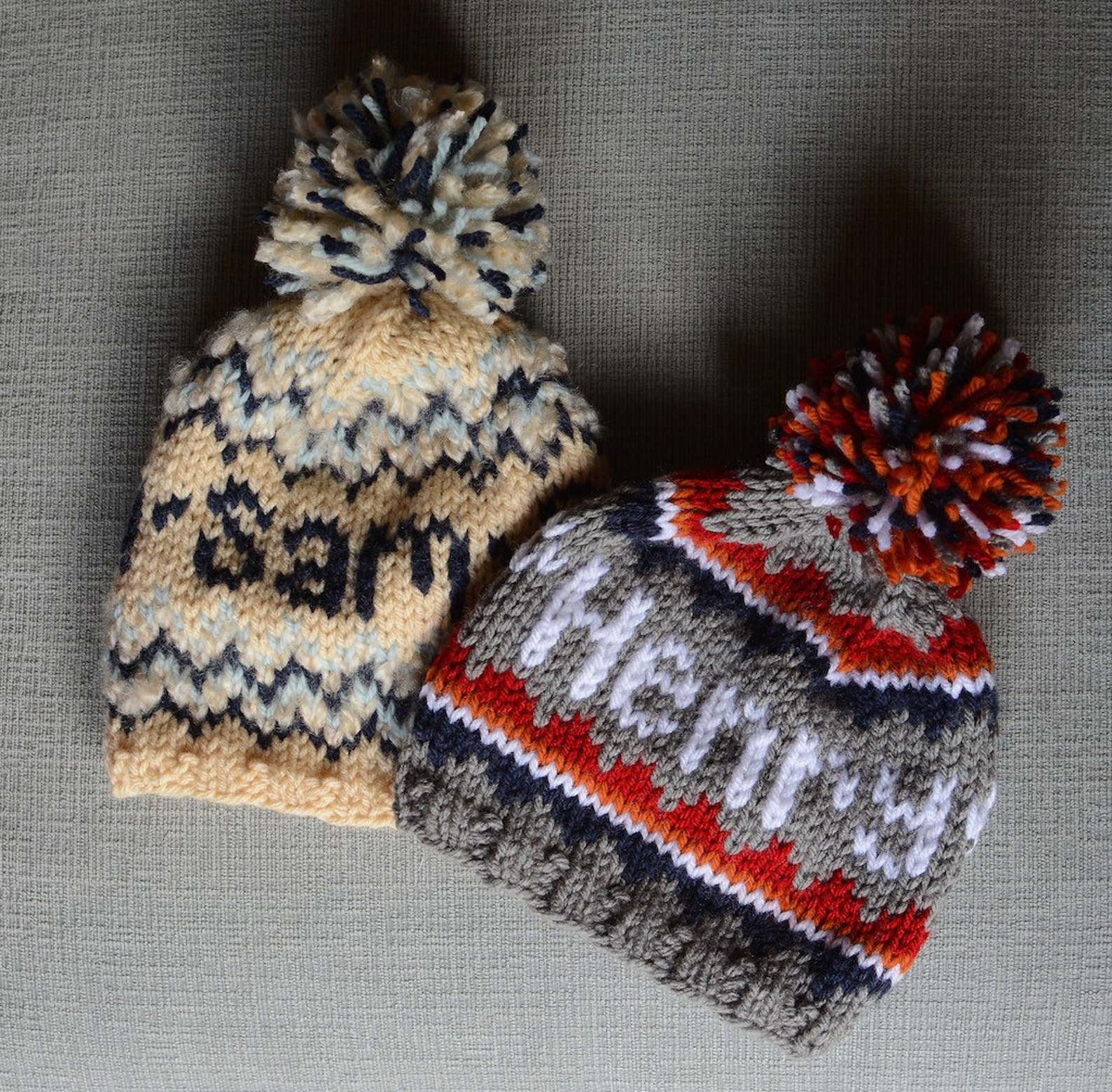 Baby/toddler/child Size Personalized Custom Knit Hat. You Choose the ...