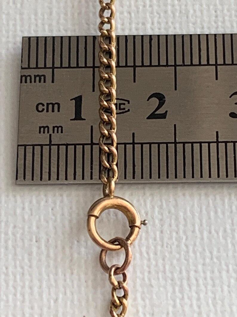 Antique 9ct 375 Rose Gold 18.75" Chain - Etsy