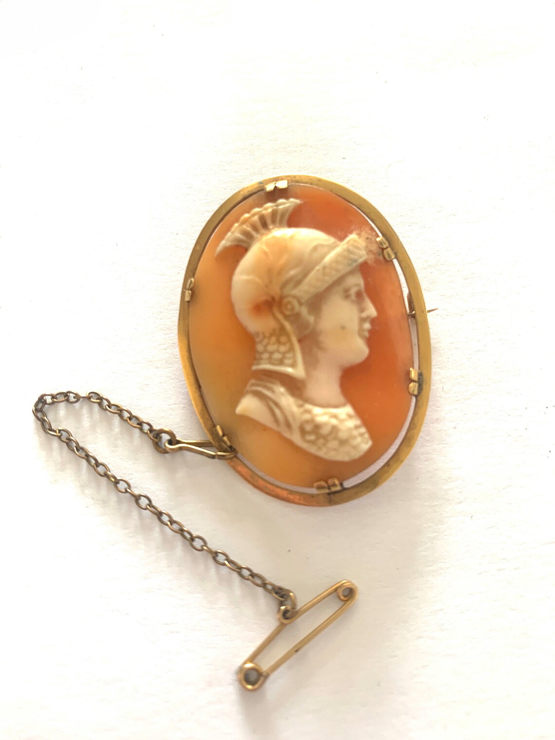 Antique 18ct Gold Centurion Cameo Brooch - Etsy