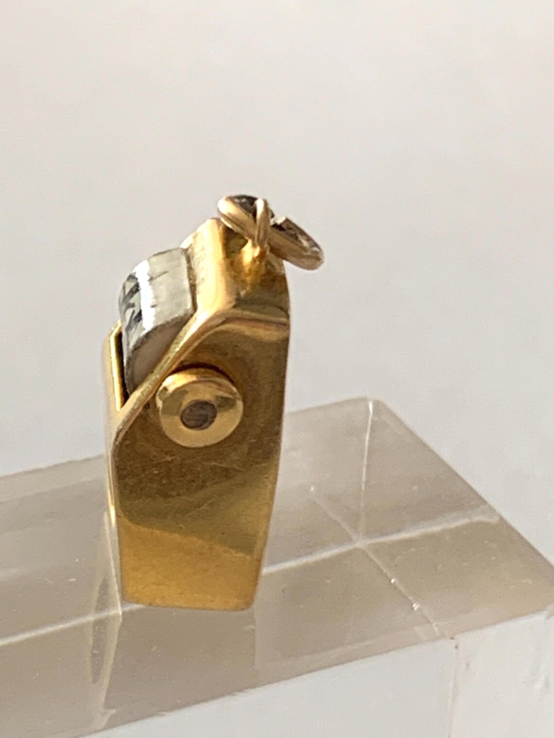 9ct Gold Television Charm Moving Images ! - Etsy