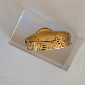 Antique Victorian 18ct Gold Memorial Ring - Etsy