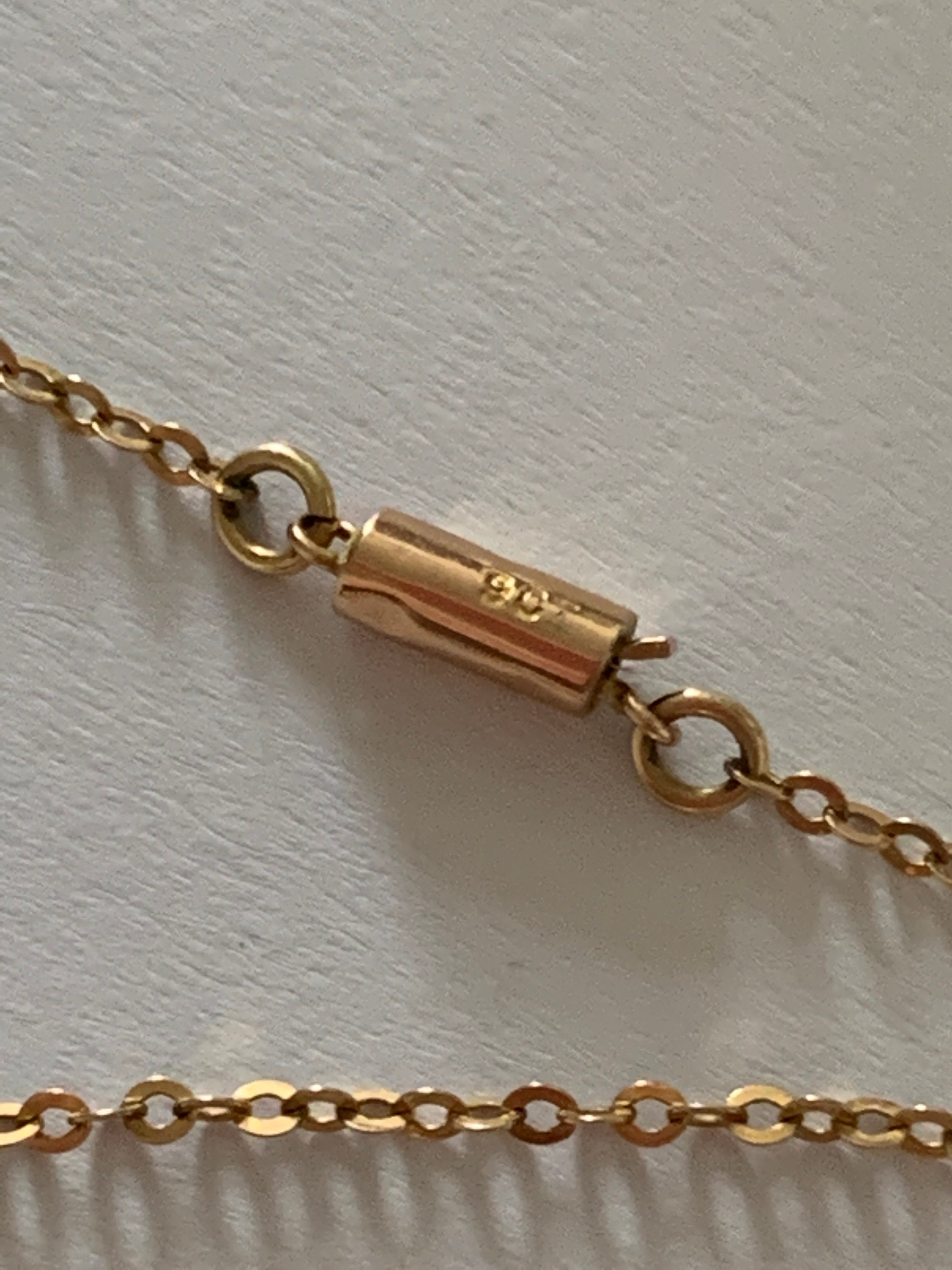 Antique 9ct Gold Cross & 9ct Gold Barrel Clasp 17 Chain - Etsy