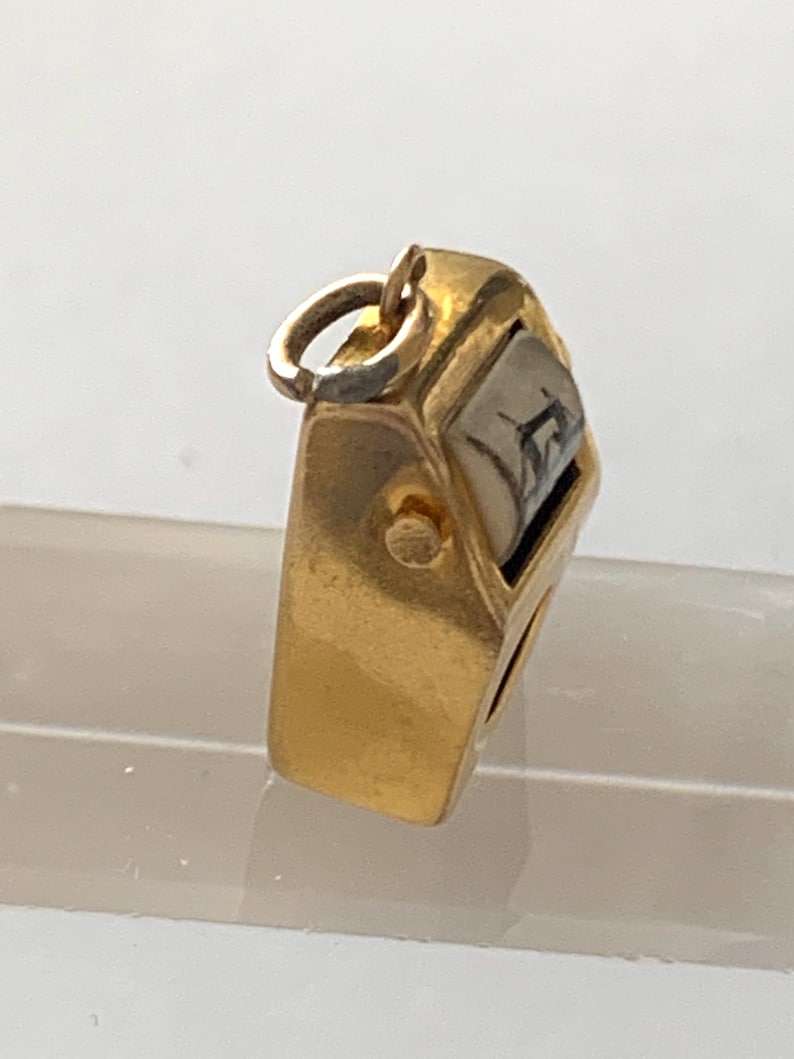 9ct Gold Television Charm Moving Images ! - Etsy