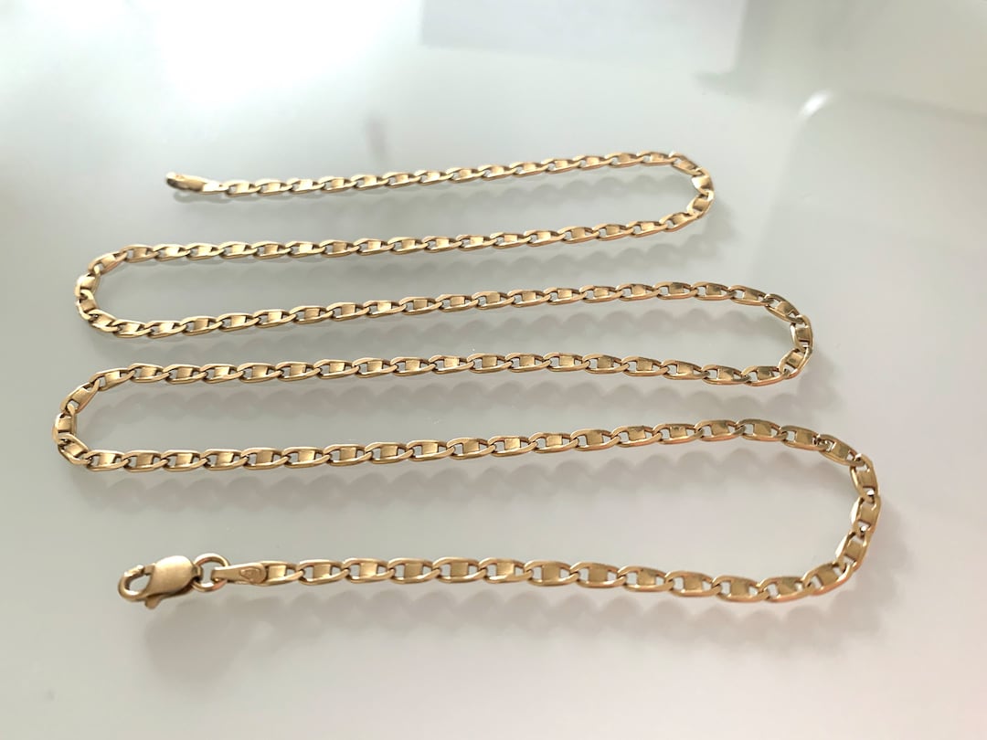 18ct 750 Gold 20.5 Chain - Etsy