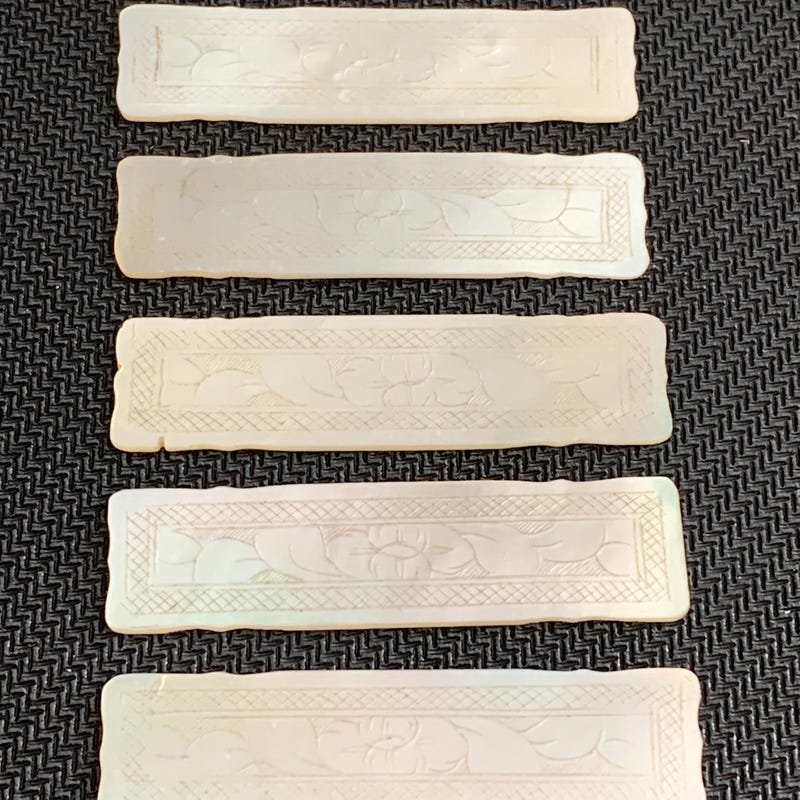 Antique Mother of Pearl Chinese Counters - Etsy UK