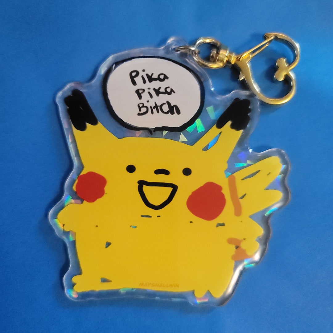 Fanart Pikachu Charm: Pika Pika B**** - Etsy