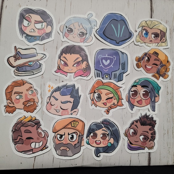 Valorant Fanart Stickers - Etsy