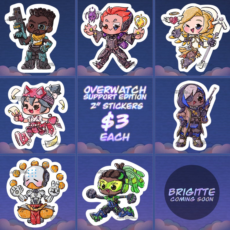Overwatch Fanart: Support Edition - Etsy