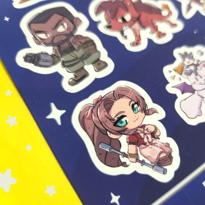 Final Fantasy VII Sticker Sheet - Etsy