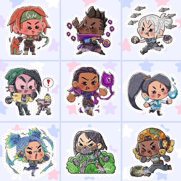 Valorant Stickers - Etsy