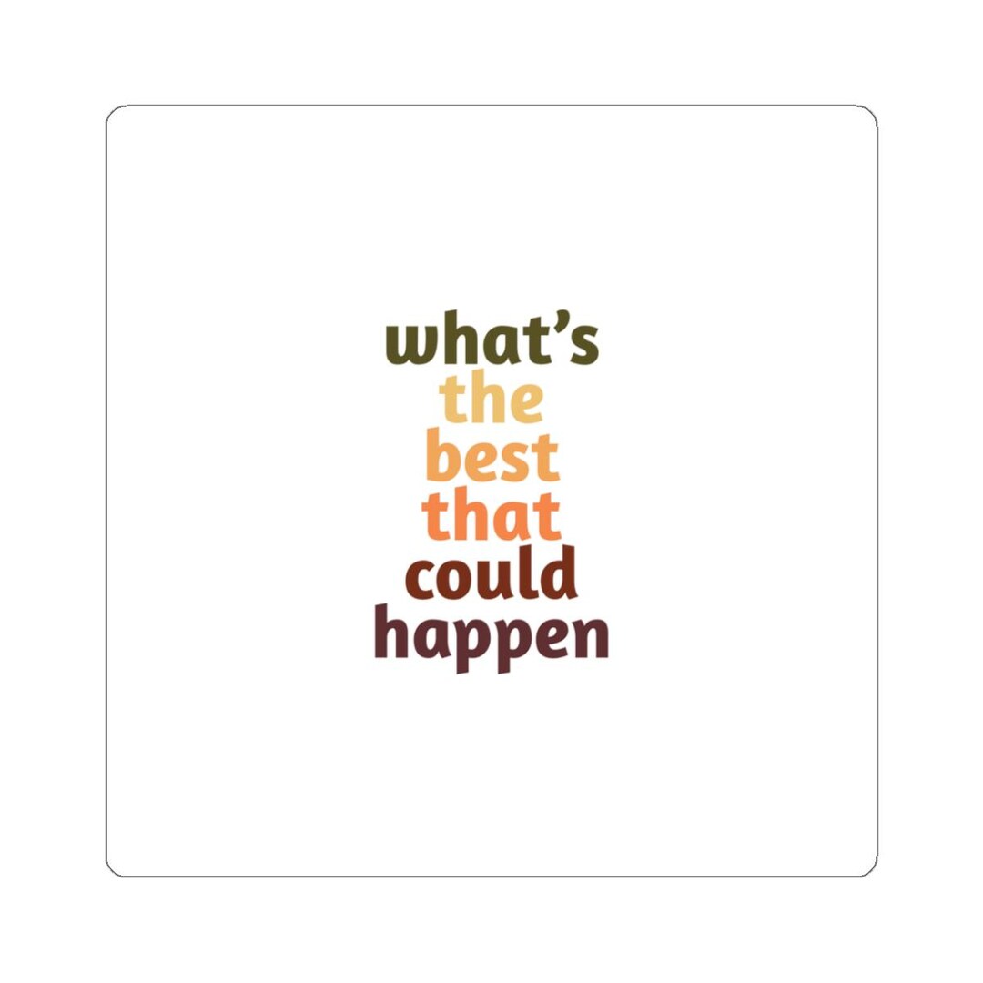 Optimistic Kiss-cut Stickers: Motivational Vinyl Decals, Laptop Art - Etsy