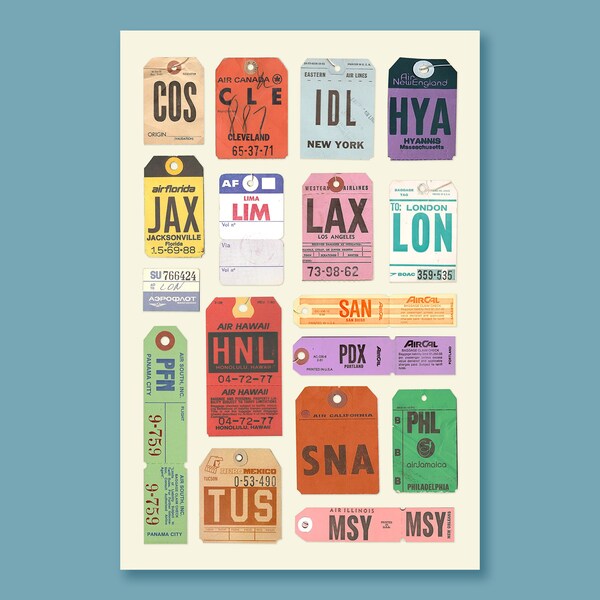 Vintage Luggage Tag - Etsy