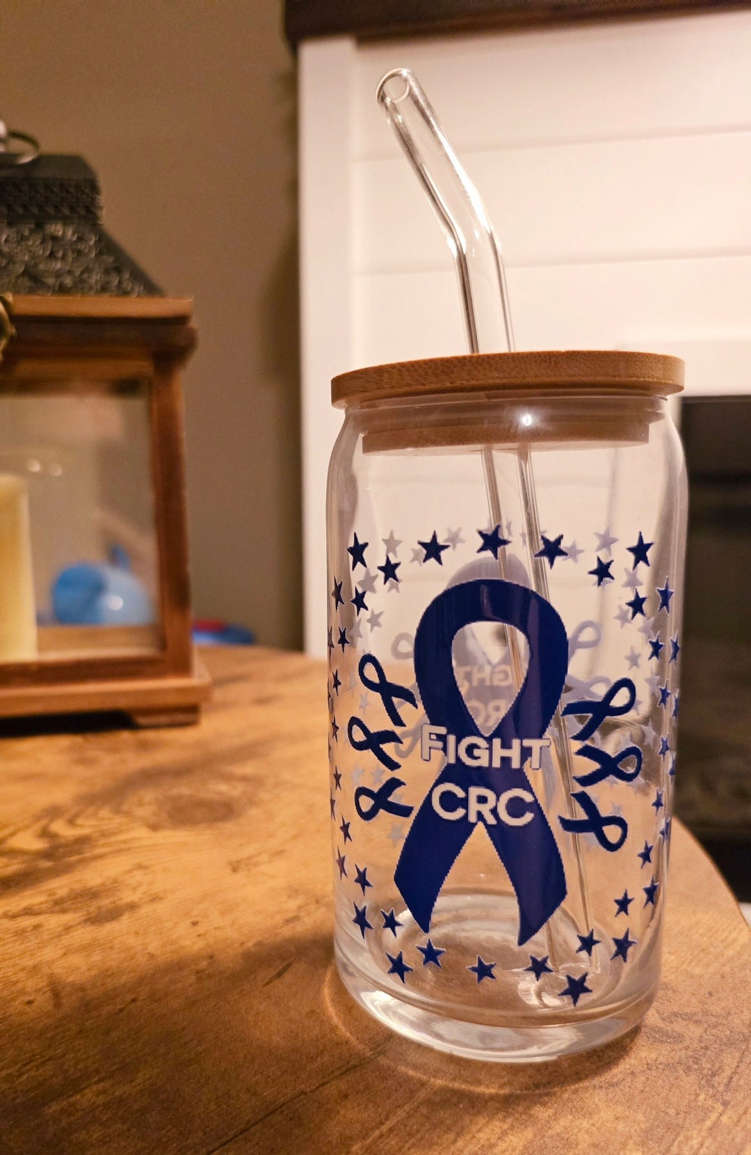 Purchase With a Purpose! | Fight CRC Glass Can Cup | Colon or ...