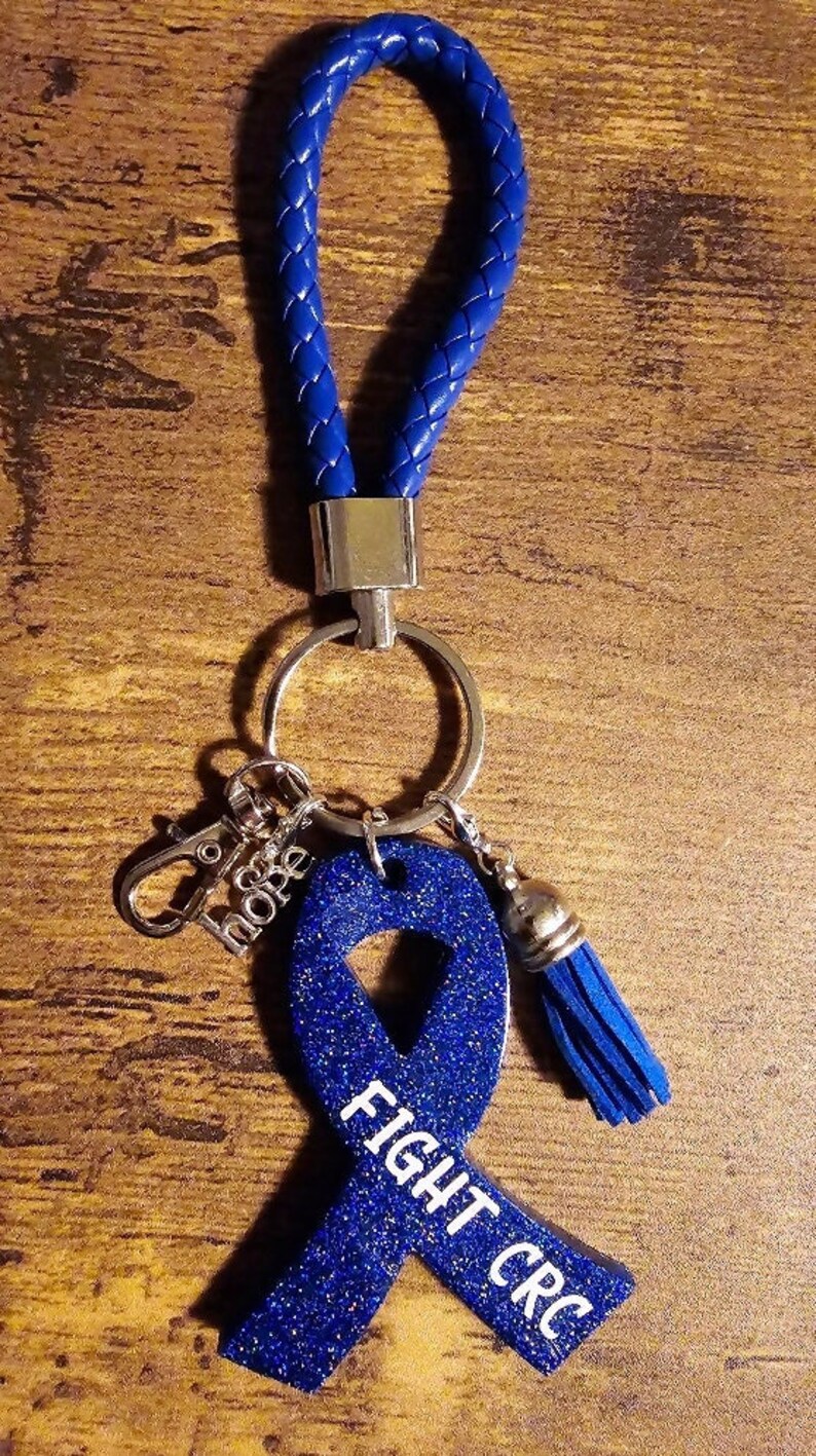 Purchase With a Purpose Fight CRC Ribbon Keychain Colon or Colorectal ...