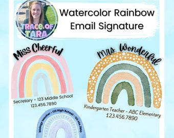 Watercolor Email Signature - Etsy