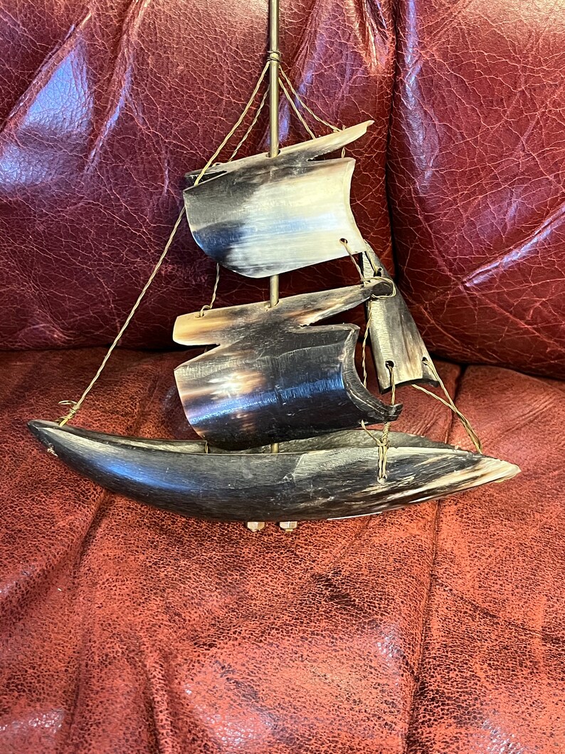 Hand Crafted Wood Sailing Boat Decoration - Etsy