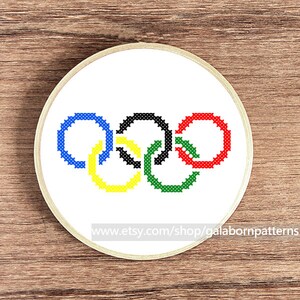 Sport Cross Stitch Pattern PDF Olympics Modern Cross Stitch | Etsy