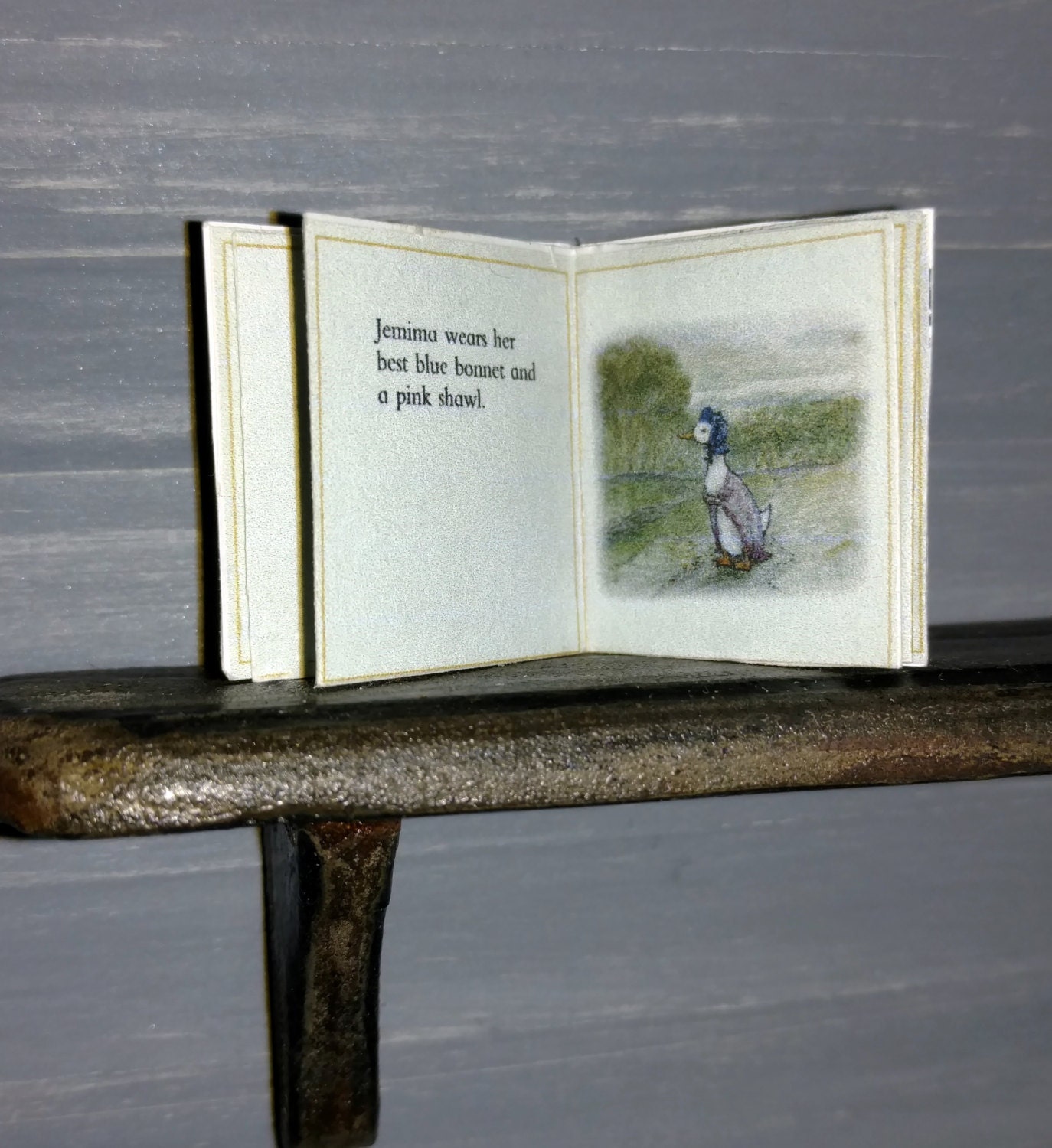 Jemima Puddle-duck Dollhouse Miniature Readable Book Kit Download 1:12 ...