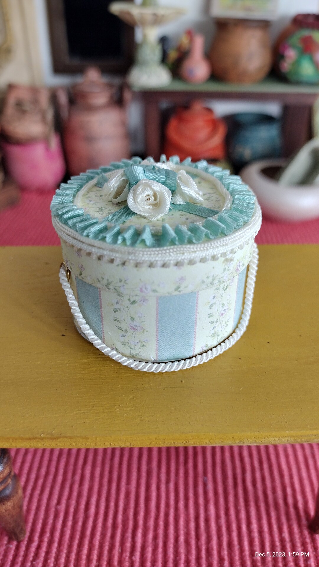 Miniature Hat Box 12th Scale - Etsy