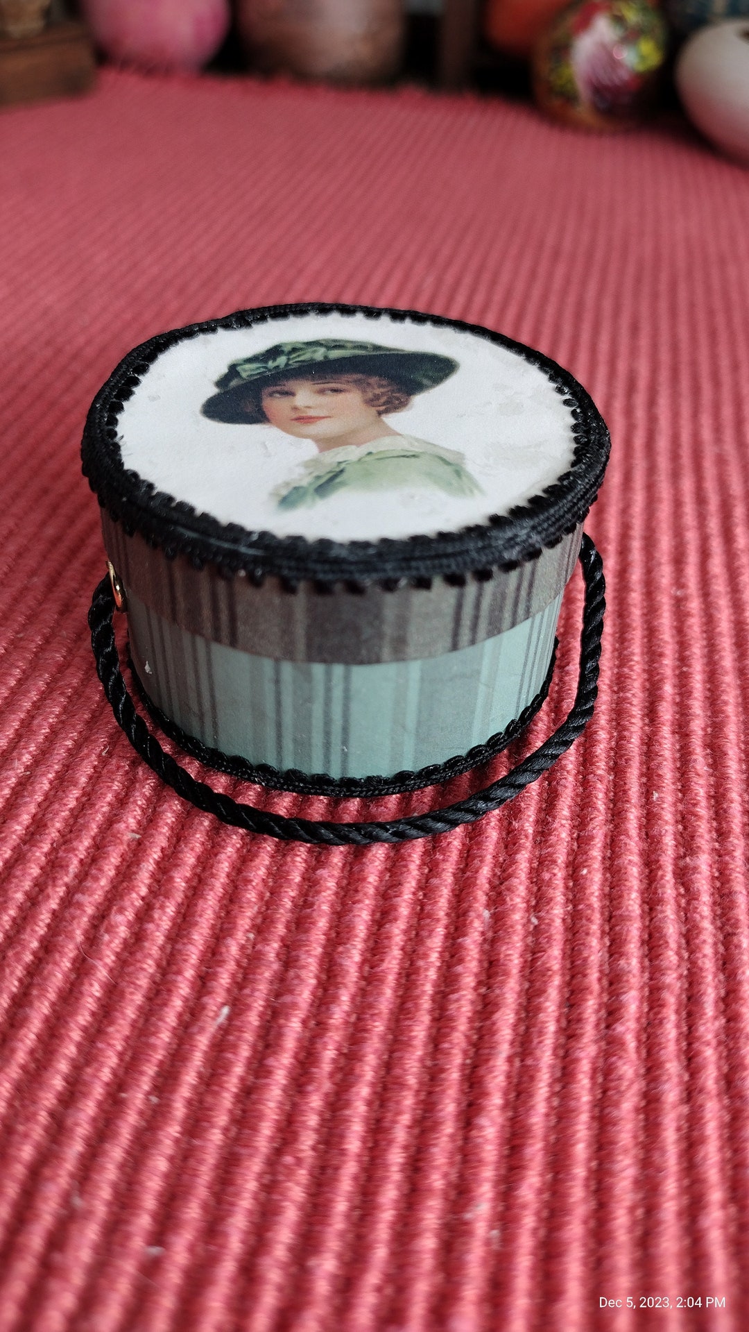 Miniature Hat Box 12th Scale - Etsy