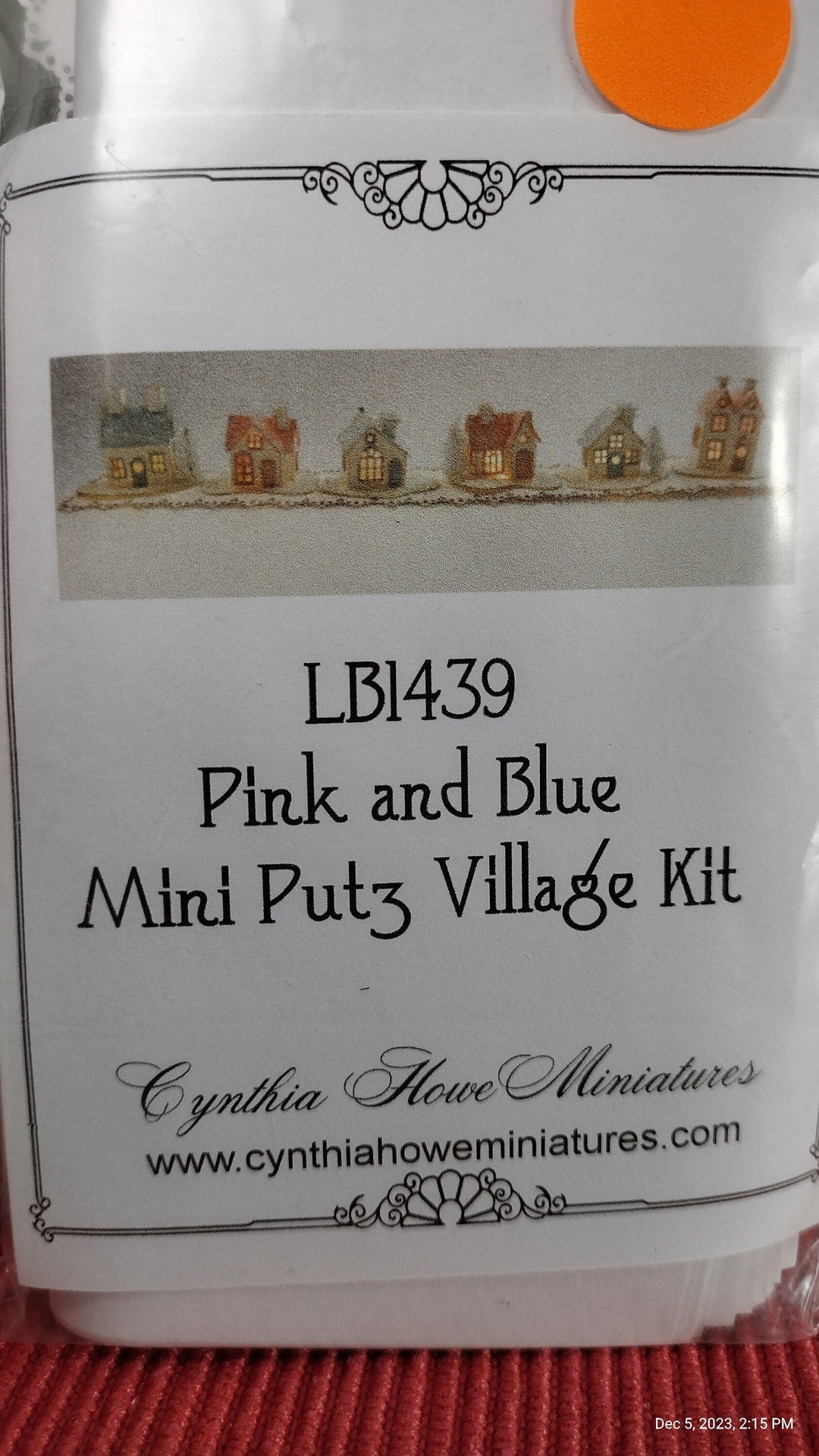 Pink and Blue Mini Putz Village Kit LB1439 W/lights - Etsy