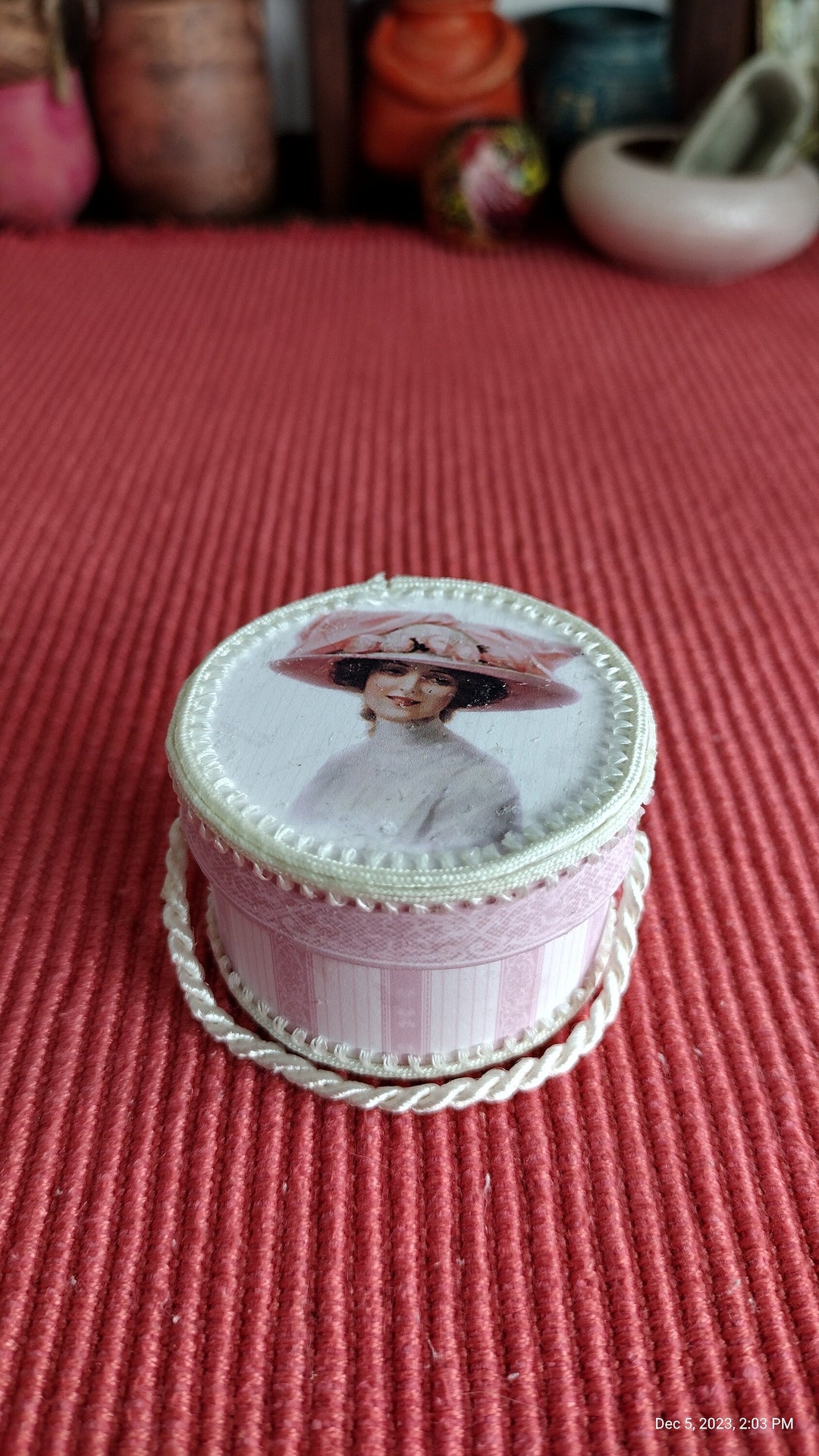 Miniature Hat Box 12th Scale - Etsy