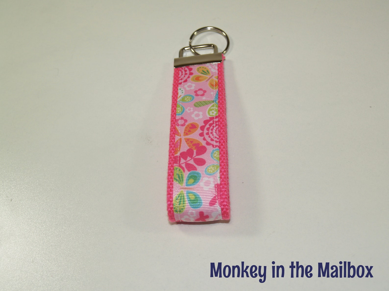 Flower Key Fob, Floral Key Chain, Key Ring, Key Holder, Wristlet Key ...