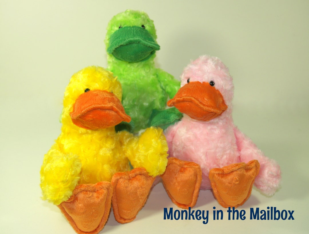 Custom Duck Stuffie Farm Nursery Lovey Minky Security - Etsy