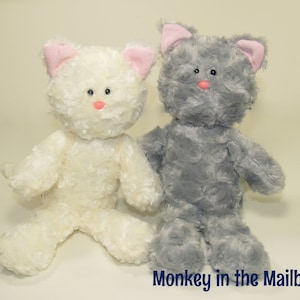 Kitty Cat Stuffed Animal, Kitten Stuffie, Minky Stuffed Animal, Soft ...