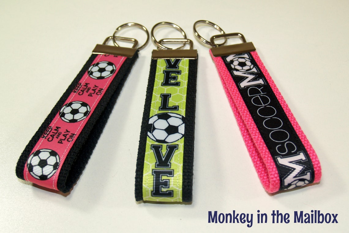 Soccer Key Fob Love Soccer Key Chain Key Ring Key Holder | Etsy